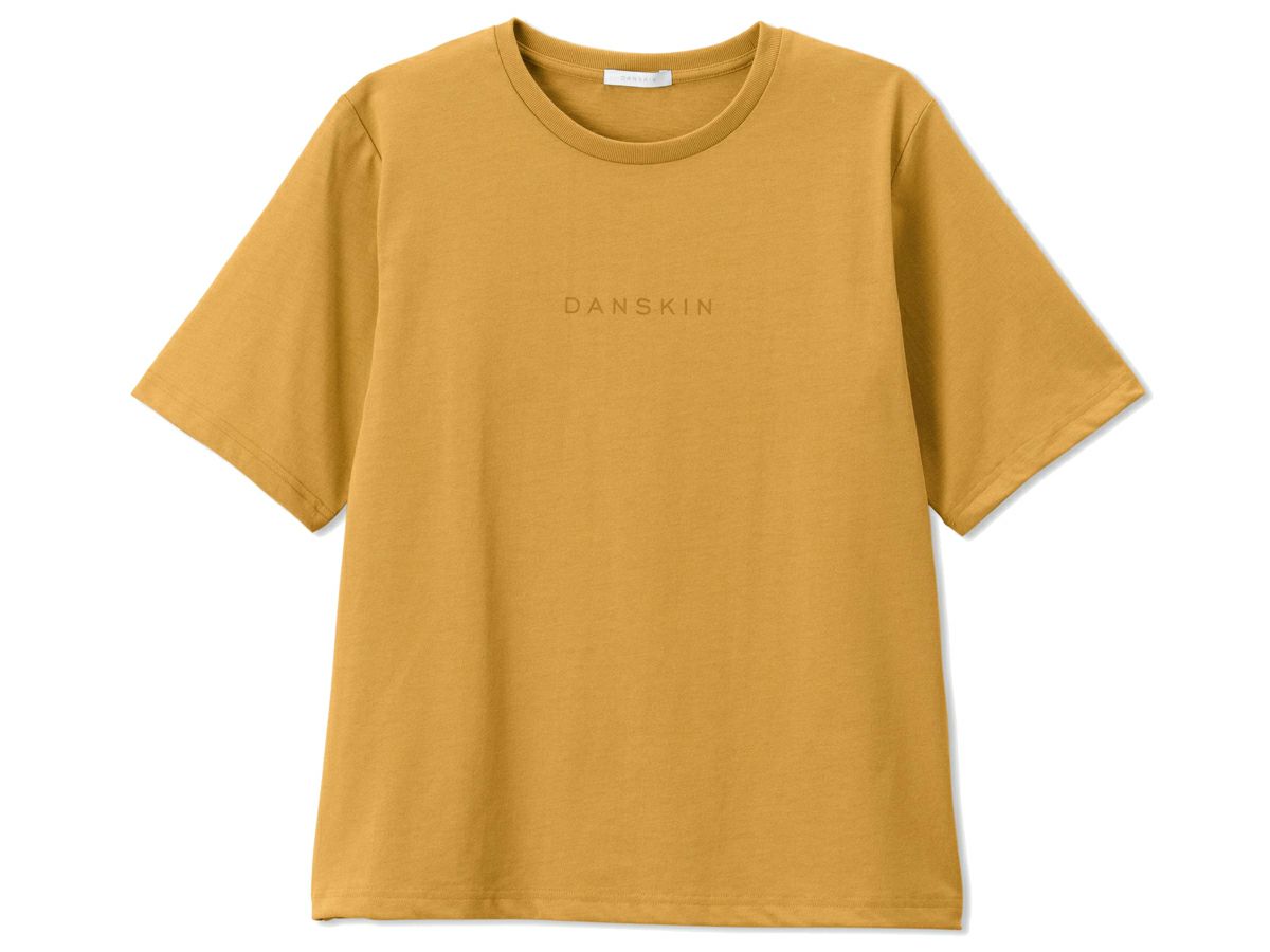 ダンスキン DANSKIN LOGO PRINT S/S TEE ロゴプリントショートスリーブティー レディース 春 夏 イエロー 黄色 ...
