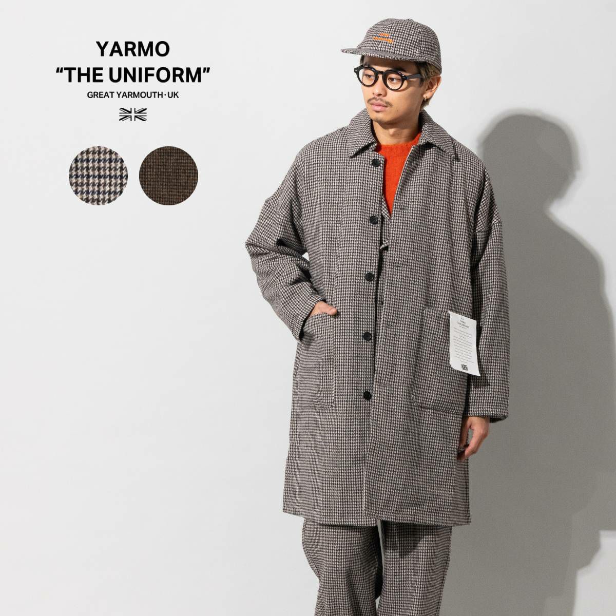 ヤーモザユニフォーム YARMO THE UNIFORM WORK JACKET ワークジャケット 2025AW ガンクラブチェック ギンガムチェック セットアップ可能 ユニセックス カジュアル ウェア アウター クラシック テーラードジャケット YTU-25AW02GC YTU-25AW02GM ヤーモザユニフォーム YARMO THE UNIFORM WORK JACKET ワーク